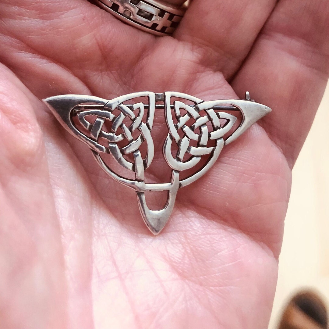 Sterling Silver Celtic Brooch 925 - Etsy