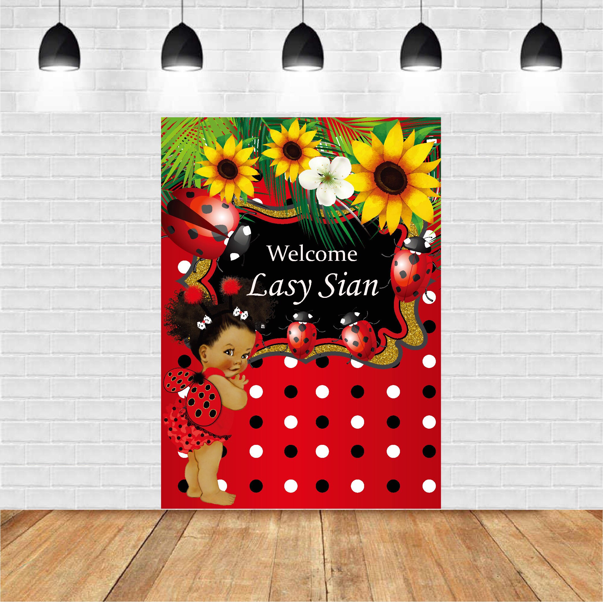 Welcome Ladybugs Vinyl Banner Personalized Printed Banner | Etsy
