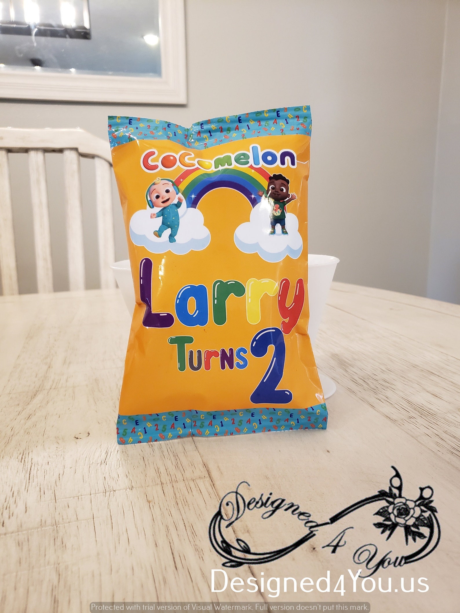 Cocomelon Chip Bags Personalized Chip Bag Custom Cocomelon Etsy