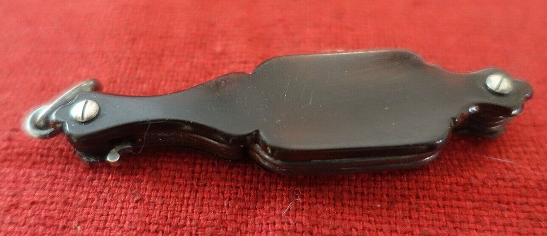 Lorgnon Retractable Glasses Pendant Xix Tortoiseshell Silver - Etsy