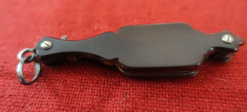 Lorgnon Retractable Glasses Pendant Xix Tortoiseshell Silver - Etsy