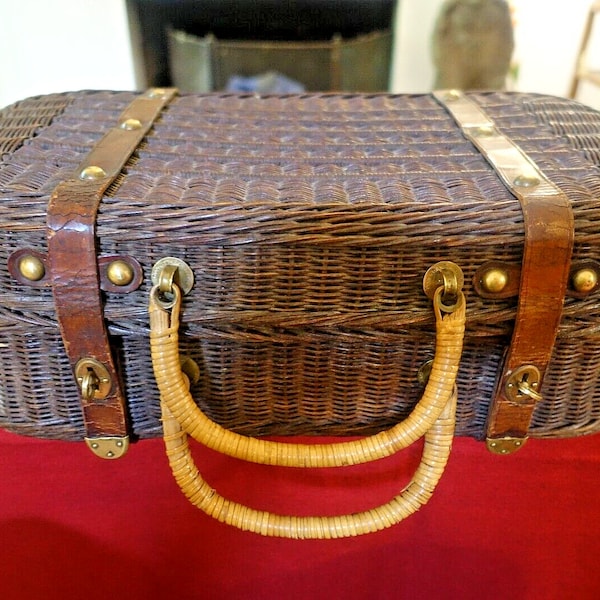 Rattan Suitcase - Etsy