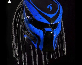 Blue Predator Helmet - Etsy