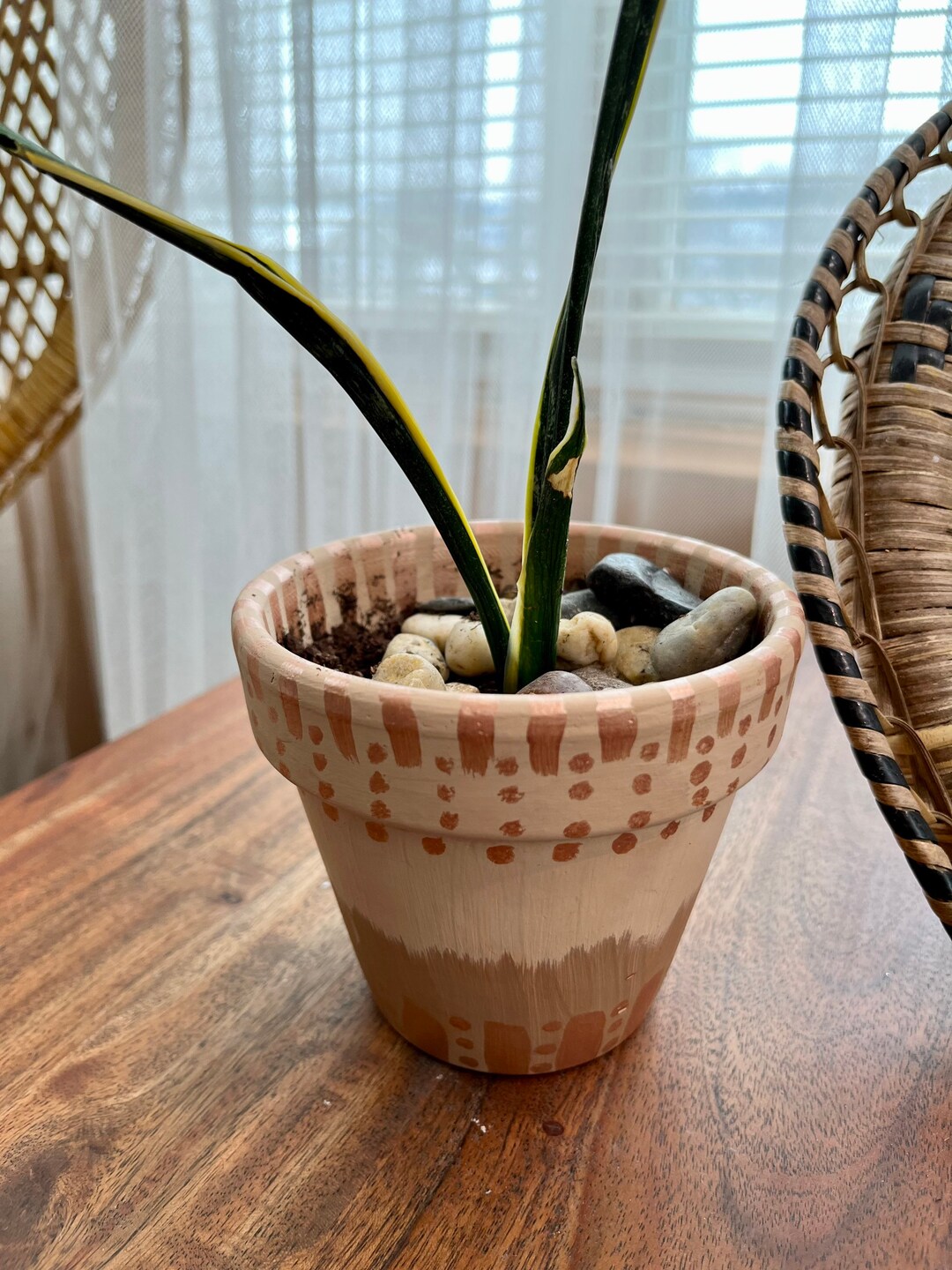 Boho Flower Pot, Bohemian Pots, Plant Pots, Unique Plant Pots ...