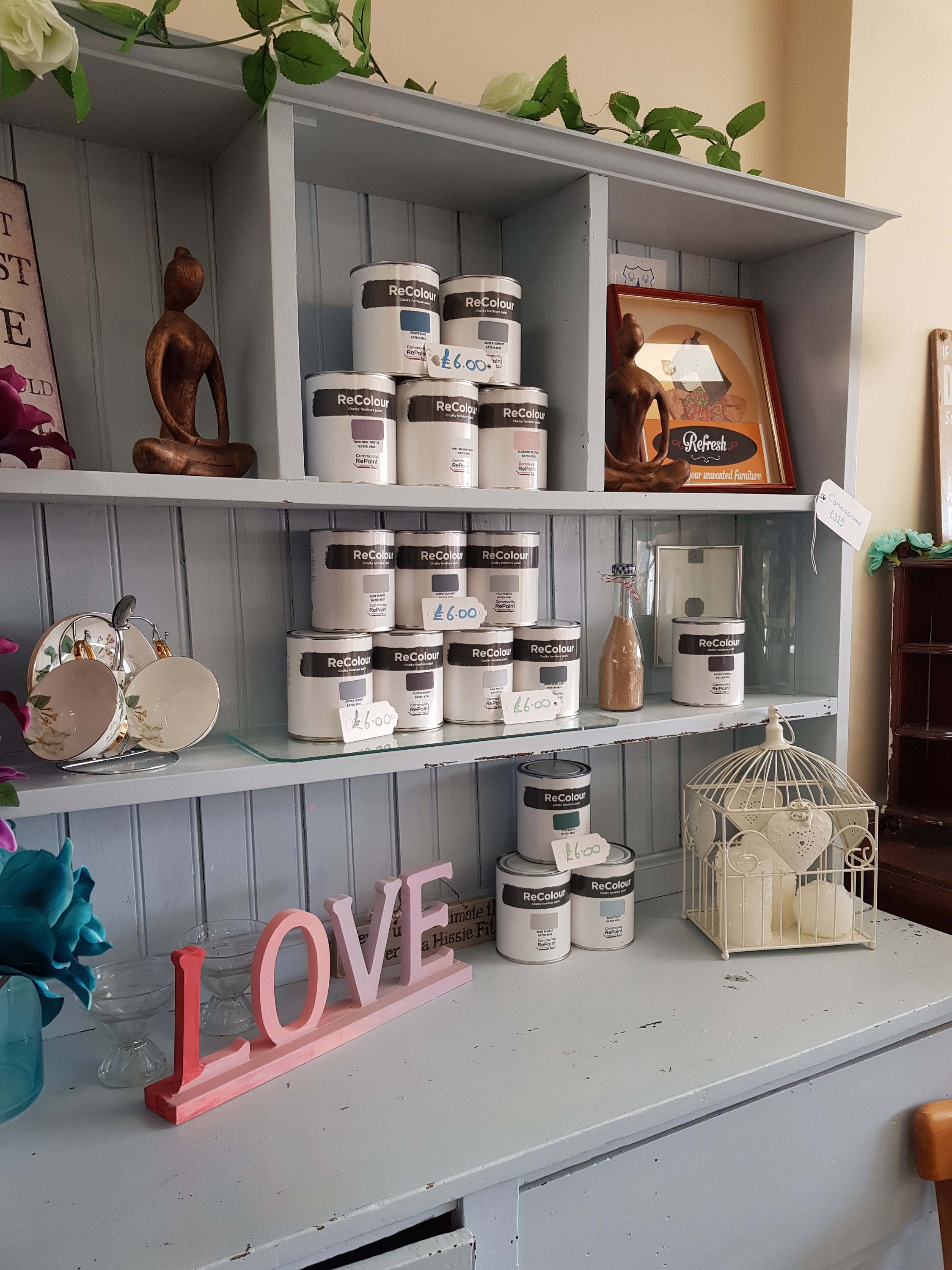 Pale Pewter Grey Recolour Chalk Furniture Paint 750ml - Etsy UK