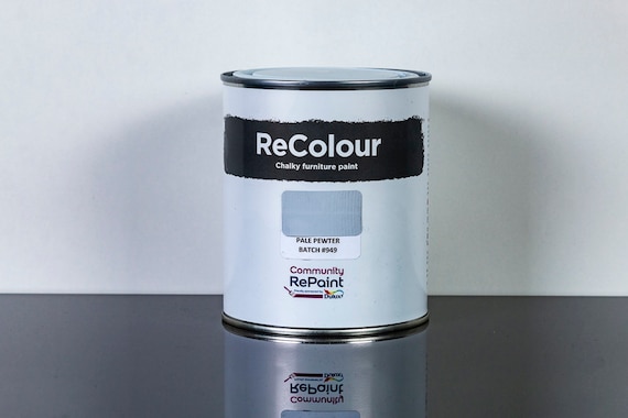 Pale Pewter Grey ReColour Chalk Furniture Paint 750ml | Etsy