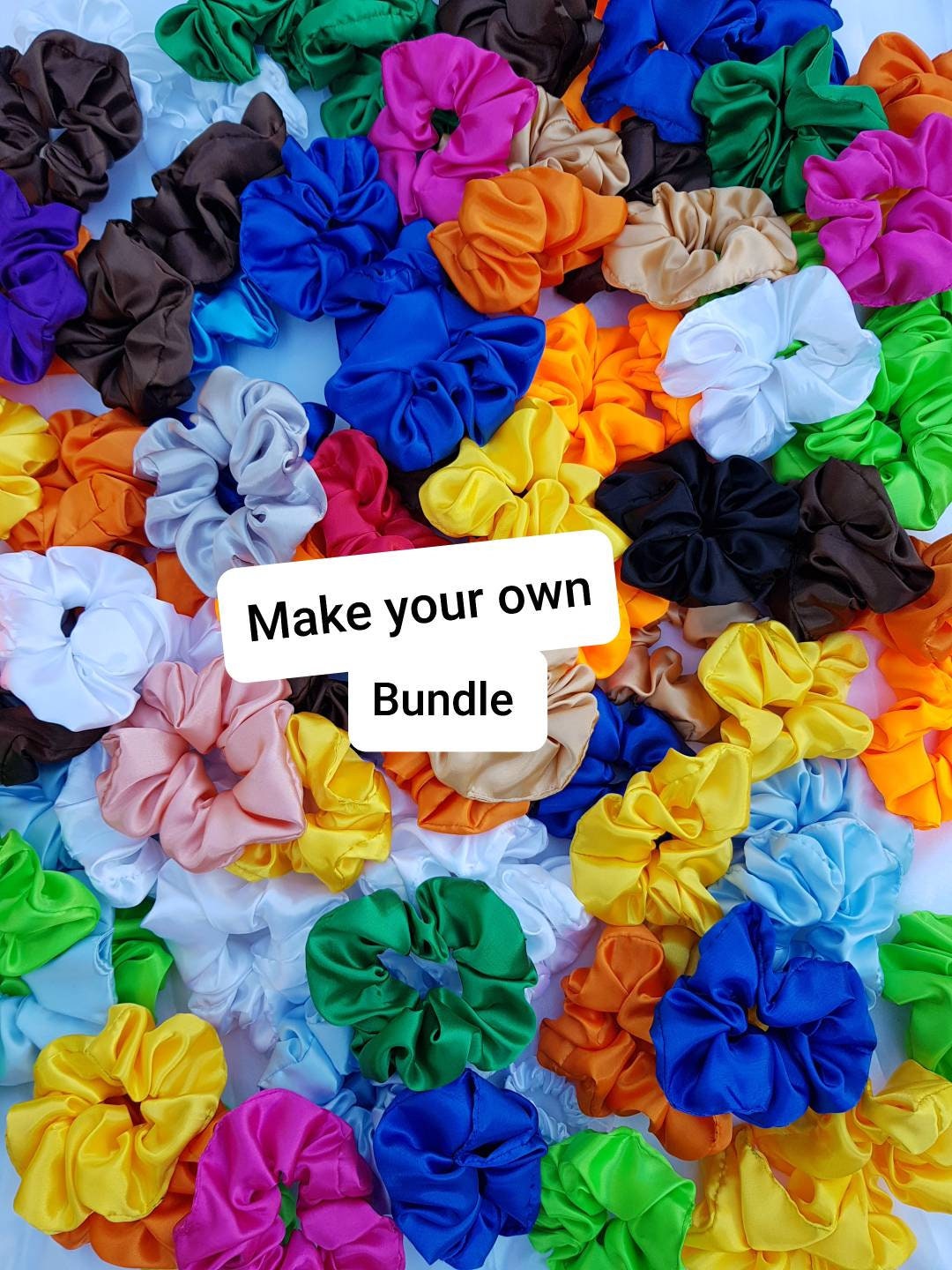 Satin Scrunchie Pack. Make Your Own Bundle of Satin Scrunchie ...
