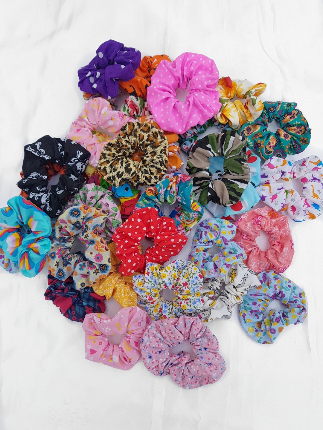 Make Your Own Pack of Scrunchies. Mixed Coloured Scrunchies Collection ...