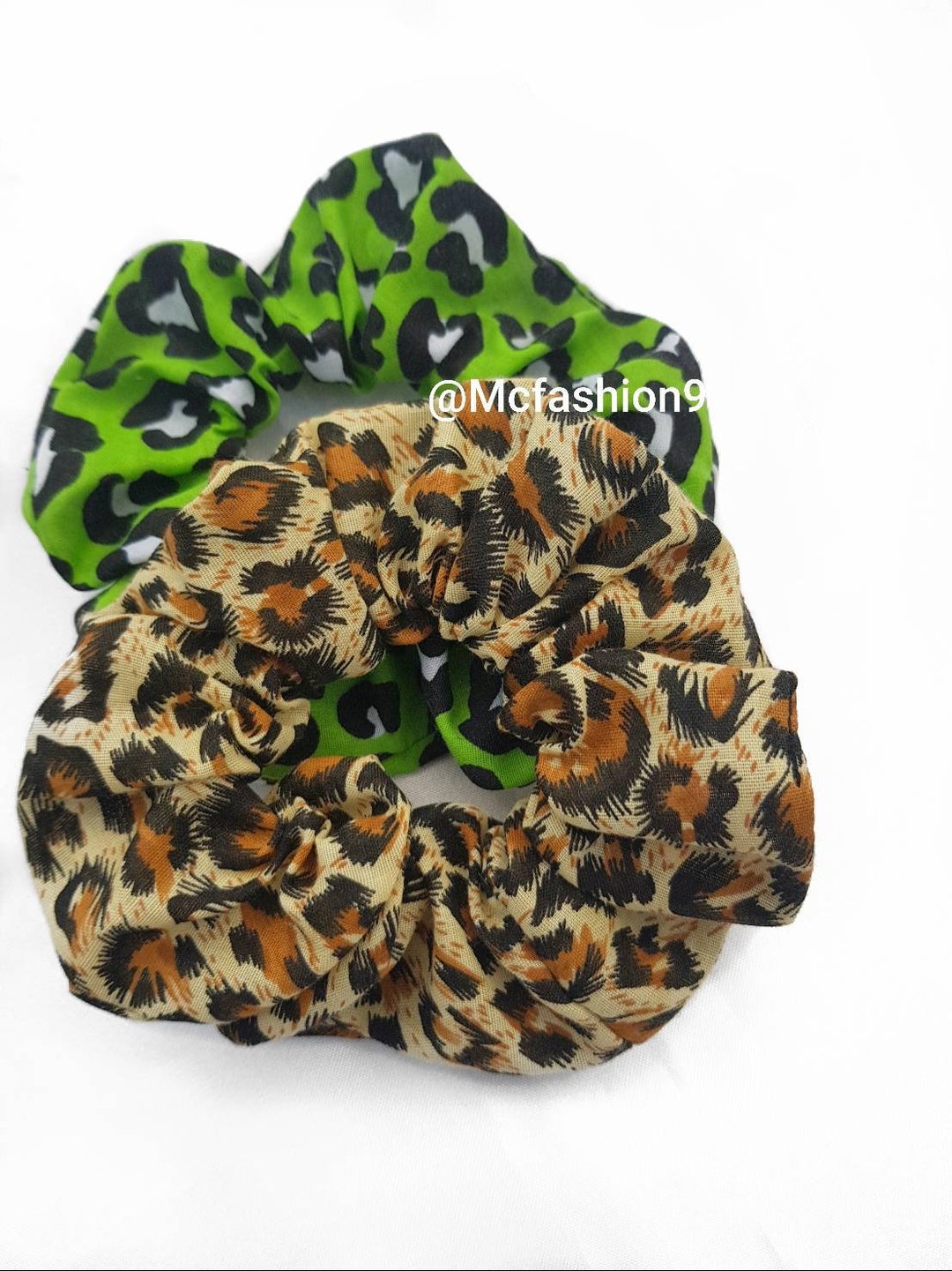 Leopard Print Scrunchie. Animal Print Hair Accessories for Women. Girls ...