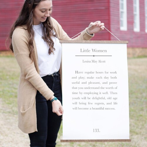 Customizable Book Page Sign Canvas Hanging Book Quote | Etsy