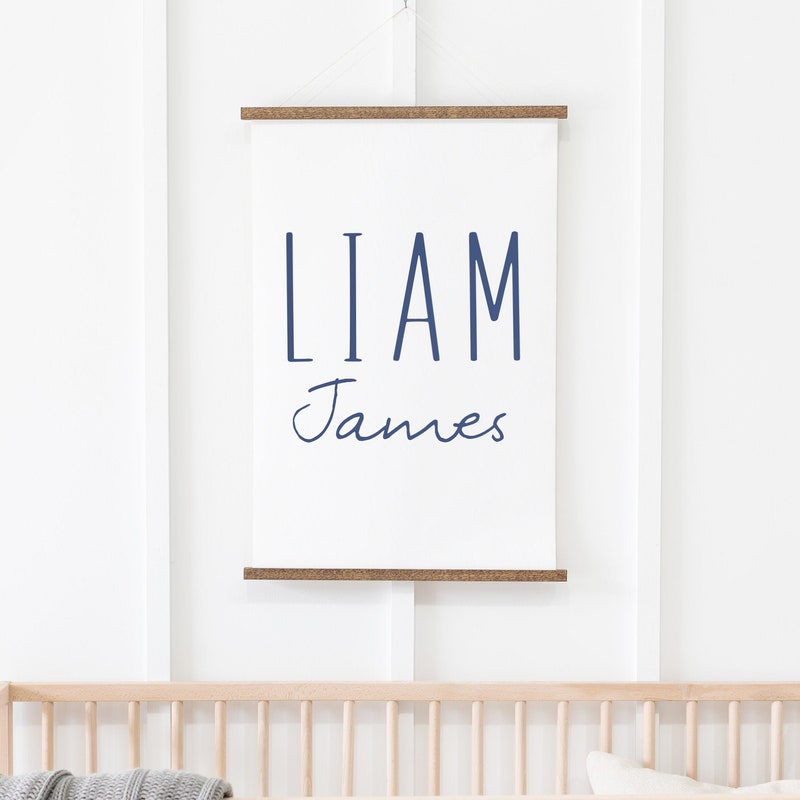 Baby Name Canvas - Etsy