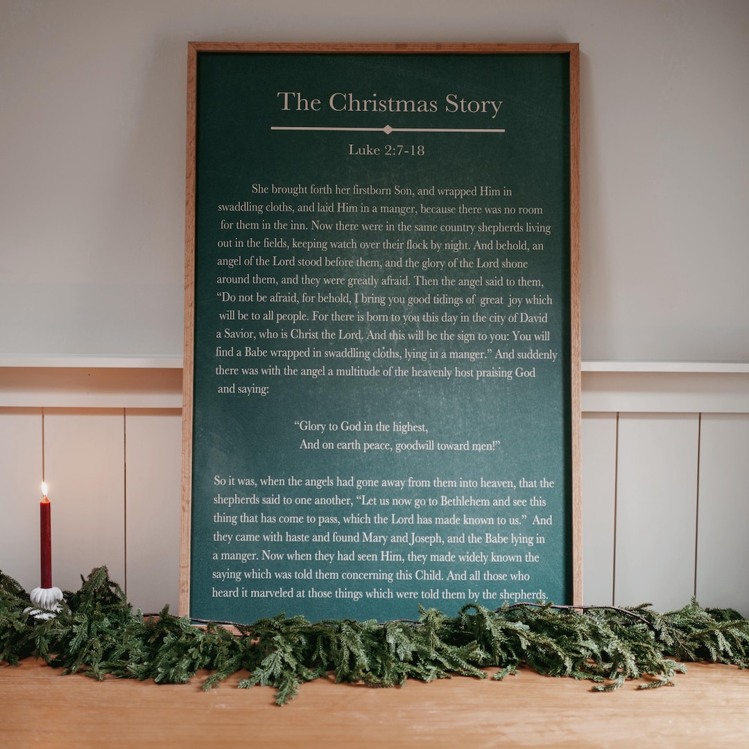The Christmas Story Art: Framed Canvas Print | F639 - Etsy