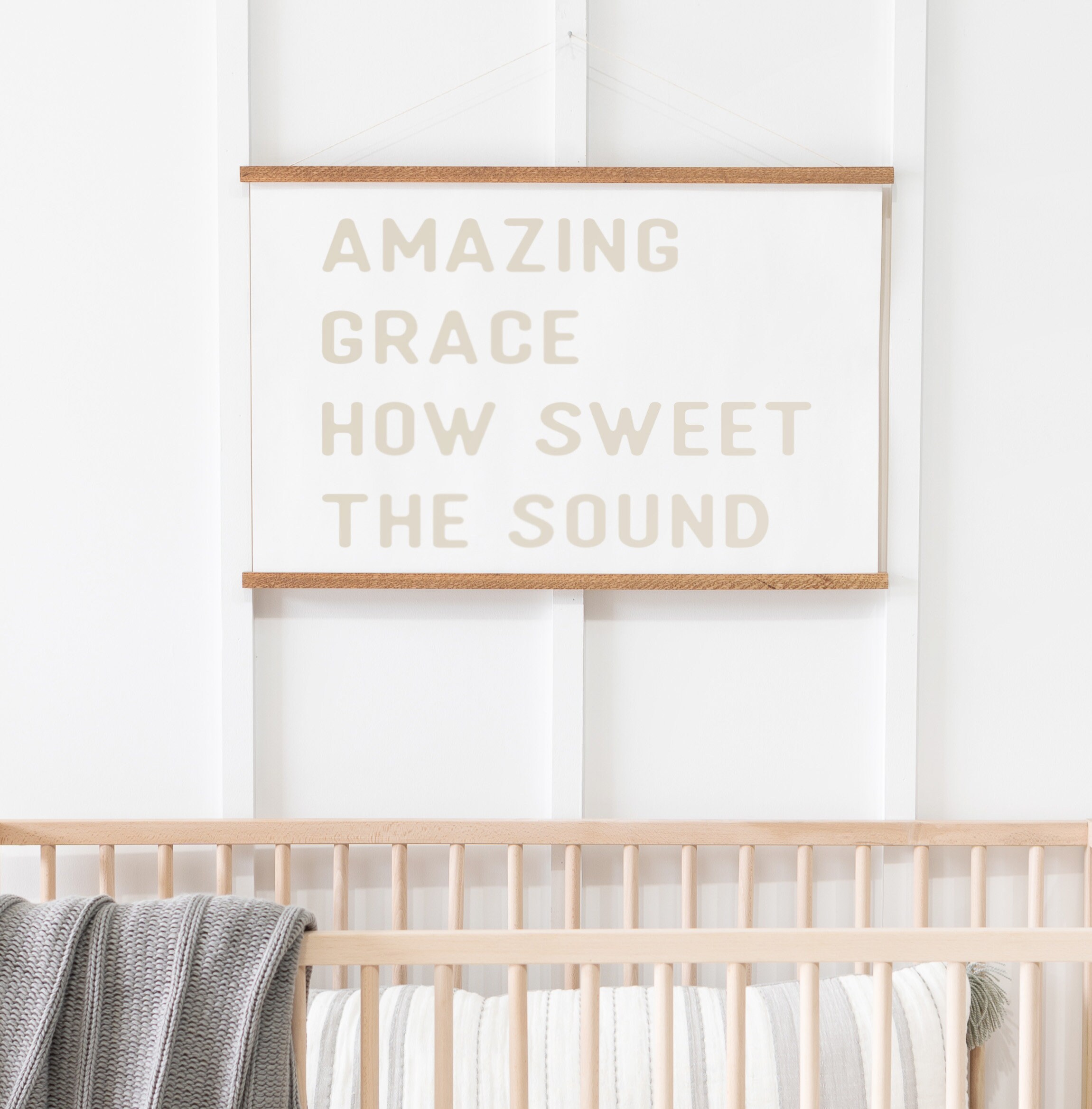 Amazing Grace Sign Modern Decor Living Room Sign Hanging - Etsy