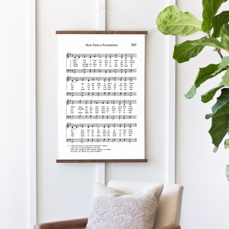 How Firm A Foundation Canvas Sign How Firm A Foundation - Etsy