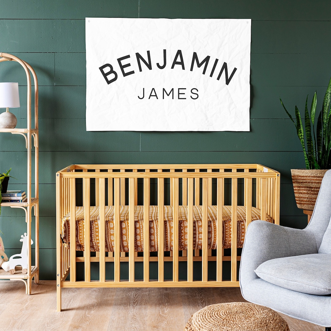 Baby Name Flag | Baby Name Banner | Kids Name Banner Flag | Neutral ...