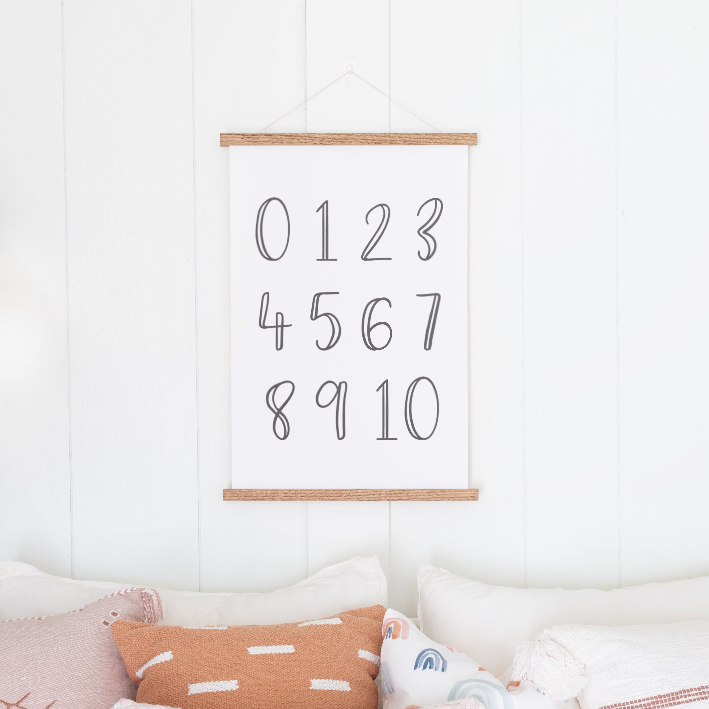 Numbers Hanging Canvas Kids Room Signs Canvas Hanging - Etsy