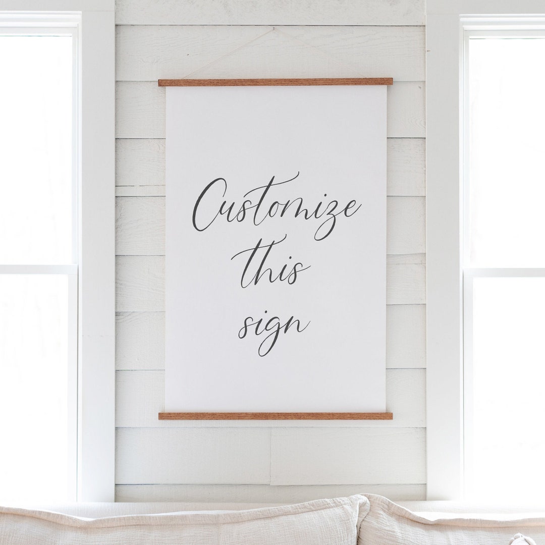 Custom Signs Custom Canvas Sign Personalized Print - Etsy