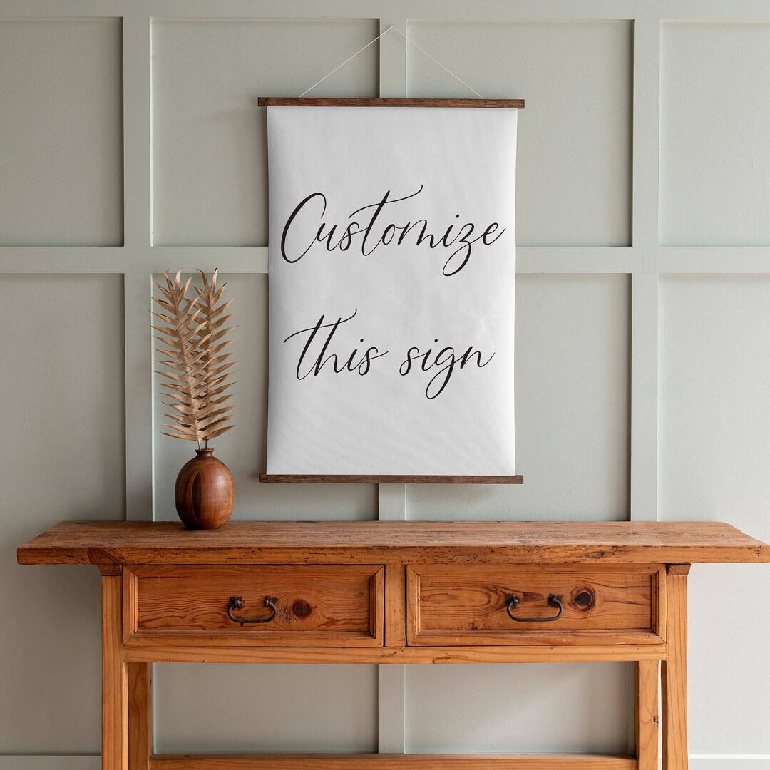 Custom Signs | Custom Canvas Sign | Personalized Print | Christmas Gift ...