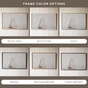 Vintage Sailboat Art Print: Framed Coastal Canvas Wall Decor | F144 - Etsy