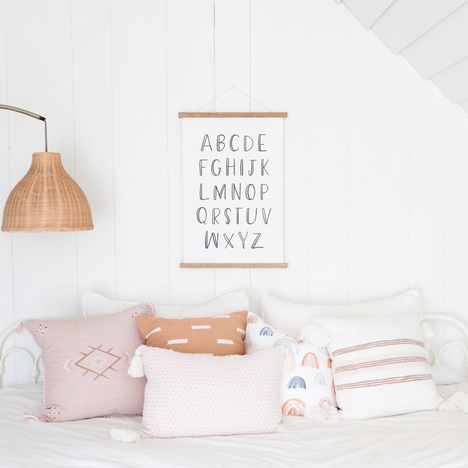 Alphabet Hanging Canvas Kids Room Signs Canvas Hanging - Etsy