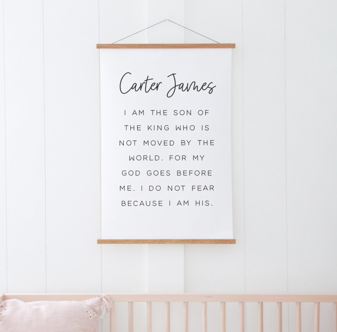 I am the Son of a King Sign Boys Name Sign Bible Verse | Etsy