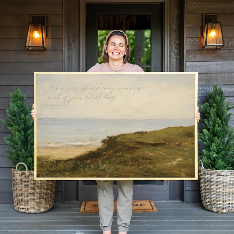 Great is Your Faithfulness | Christian Wall Art | Coastal Wall Art ...