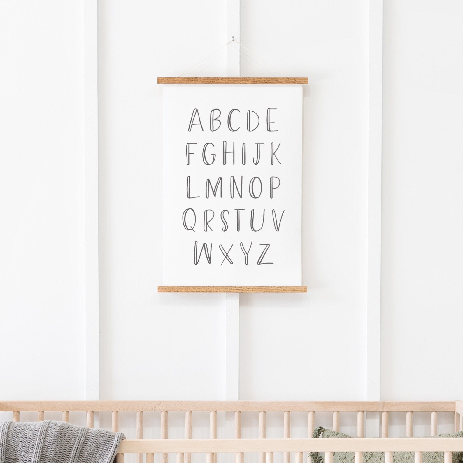 Alphabet Hanging Canvas Kids Room Signs Canvas Hanging - Etsy