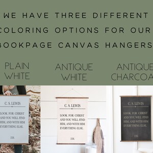 Customizable Book Page Sign | Canvas Hanging | Book Quote Print ...