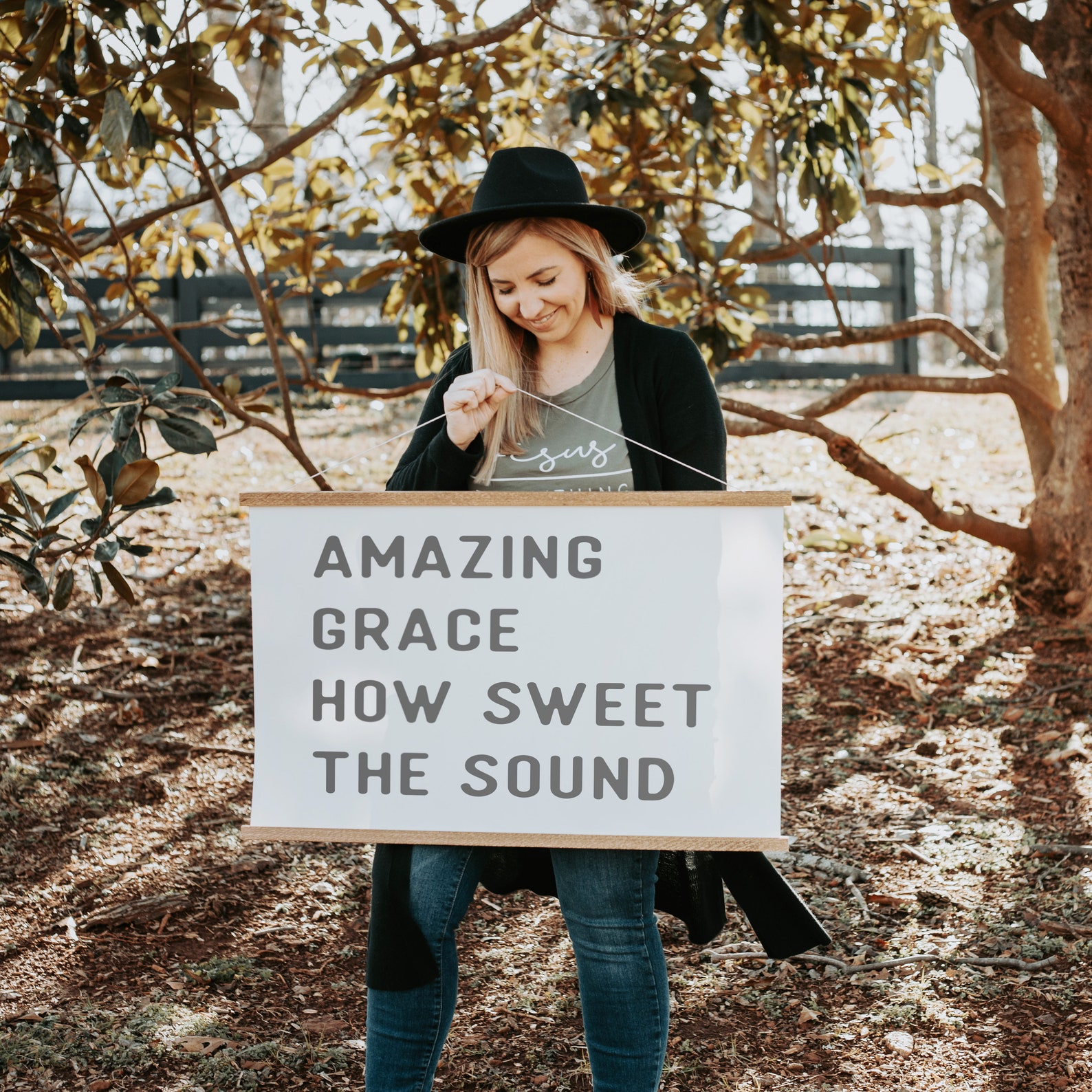 Amazing Grace Sign Modern Decor Living Room Sign Hanging - Etsy