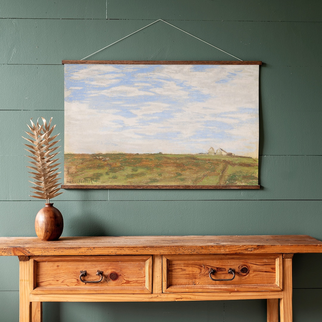 Farmhouse Painting Wall Art | Canvas Wall Art | Landscape Artwork ...