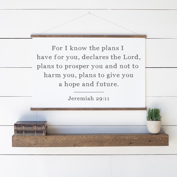 For I Know the Plans I Have for You Sign Living Room Sign - Etsy