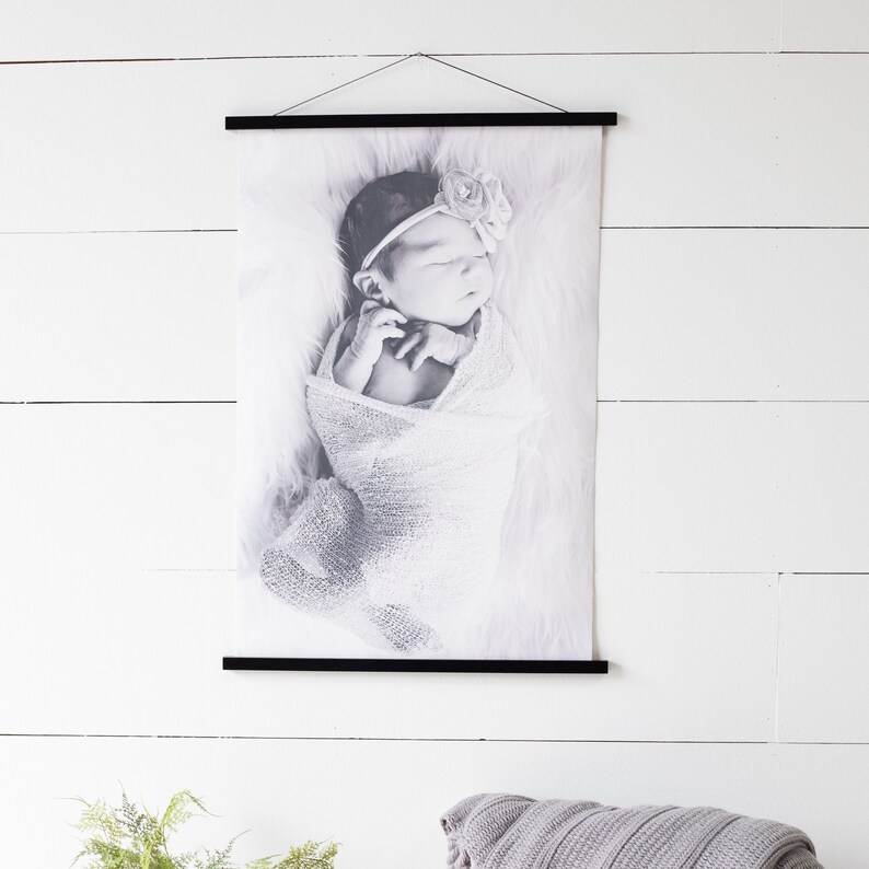 Customizable Photo Sign Canvas Hanging Photo Print - Etsy