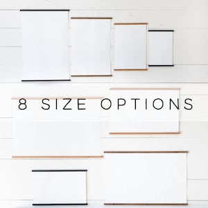 Wooden Magnetic Poster Hanger Frame: Canvas Art Display - Etsy