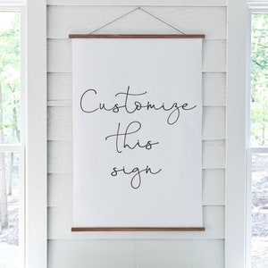 Custom Signs Custom Canvas Sign Personalized Print | Etsy