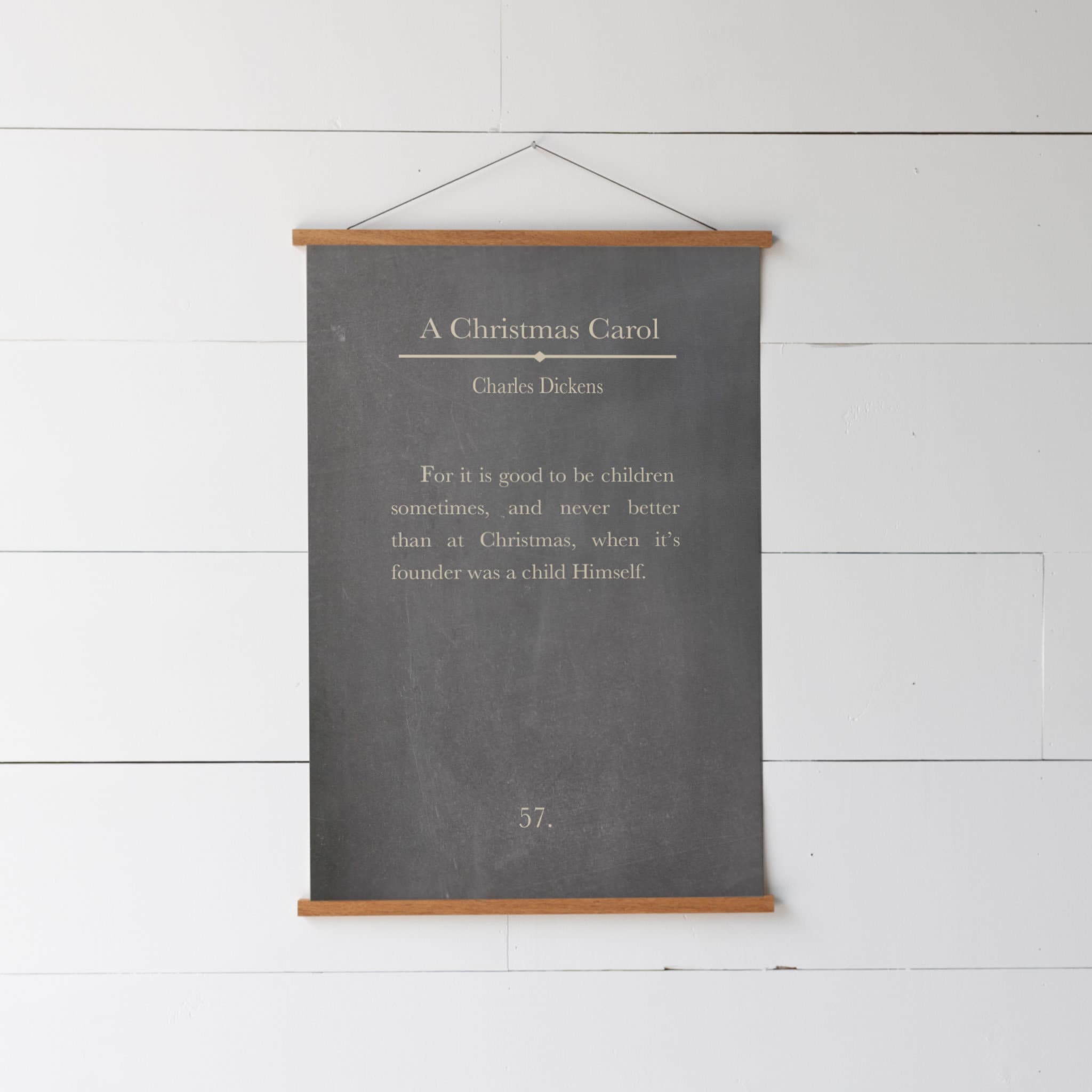 Christmas Signs Canvas Hanging Christmas Carol Sign | Etsy