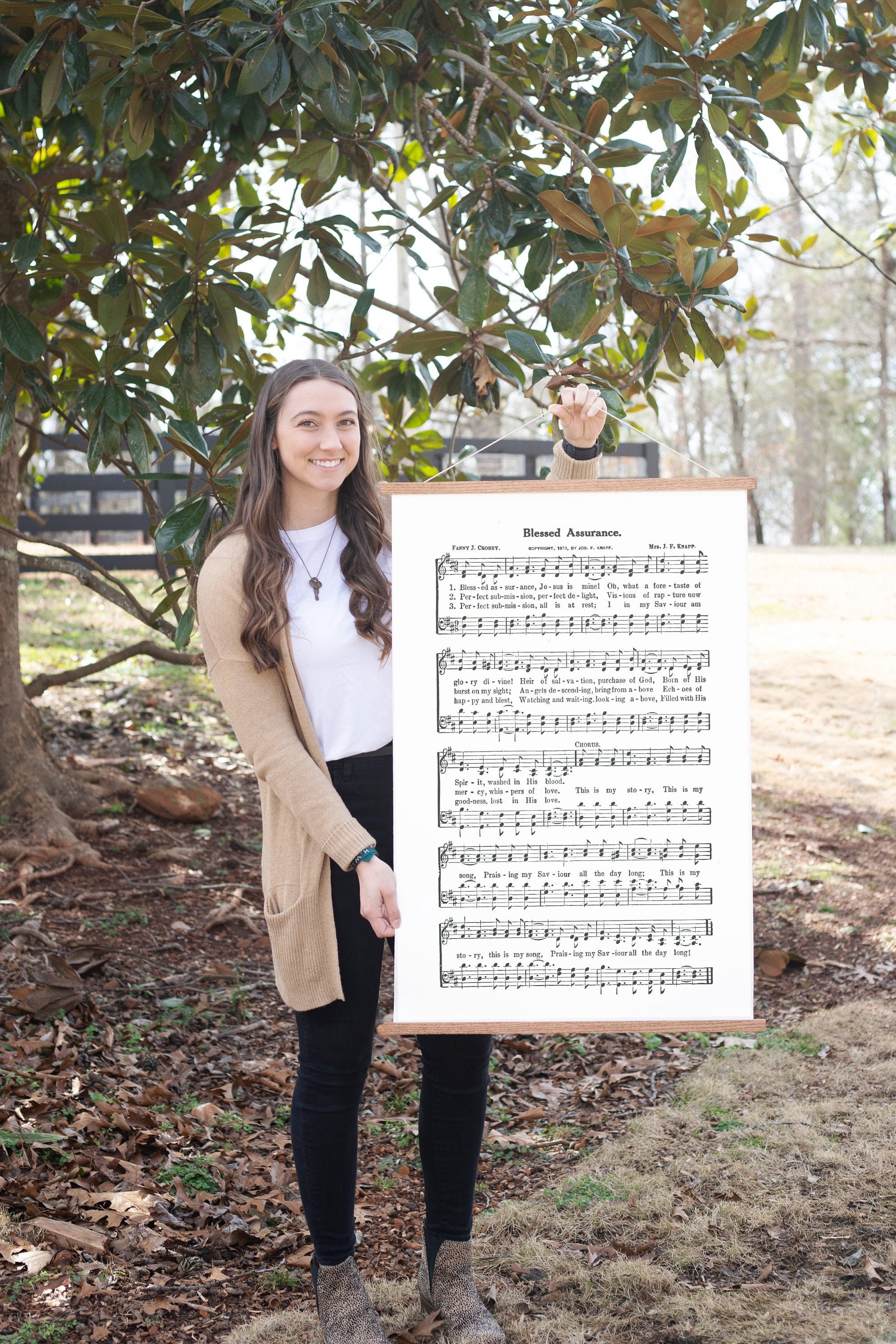 Sheet Music Sign Hymn Sign Blessed Assurance Canvas Sign | Etsy