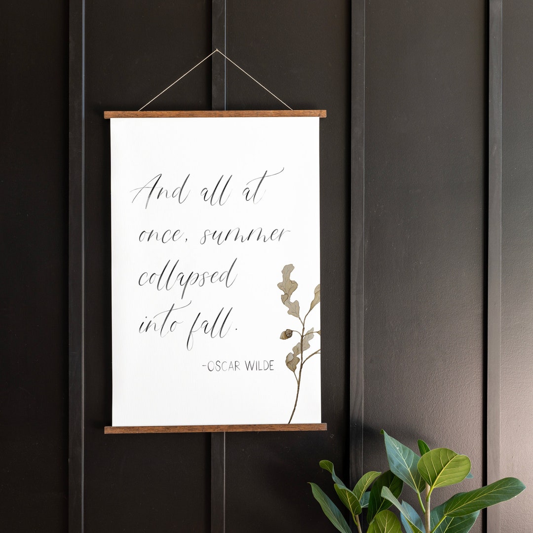 Summer Collapsed Into Fall Canvas Sign: Autumn Wall Art | 343 - Etsy