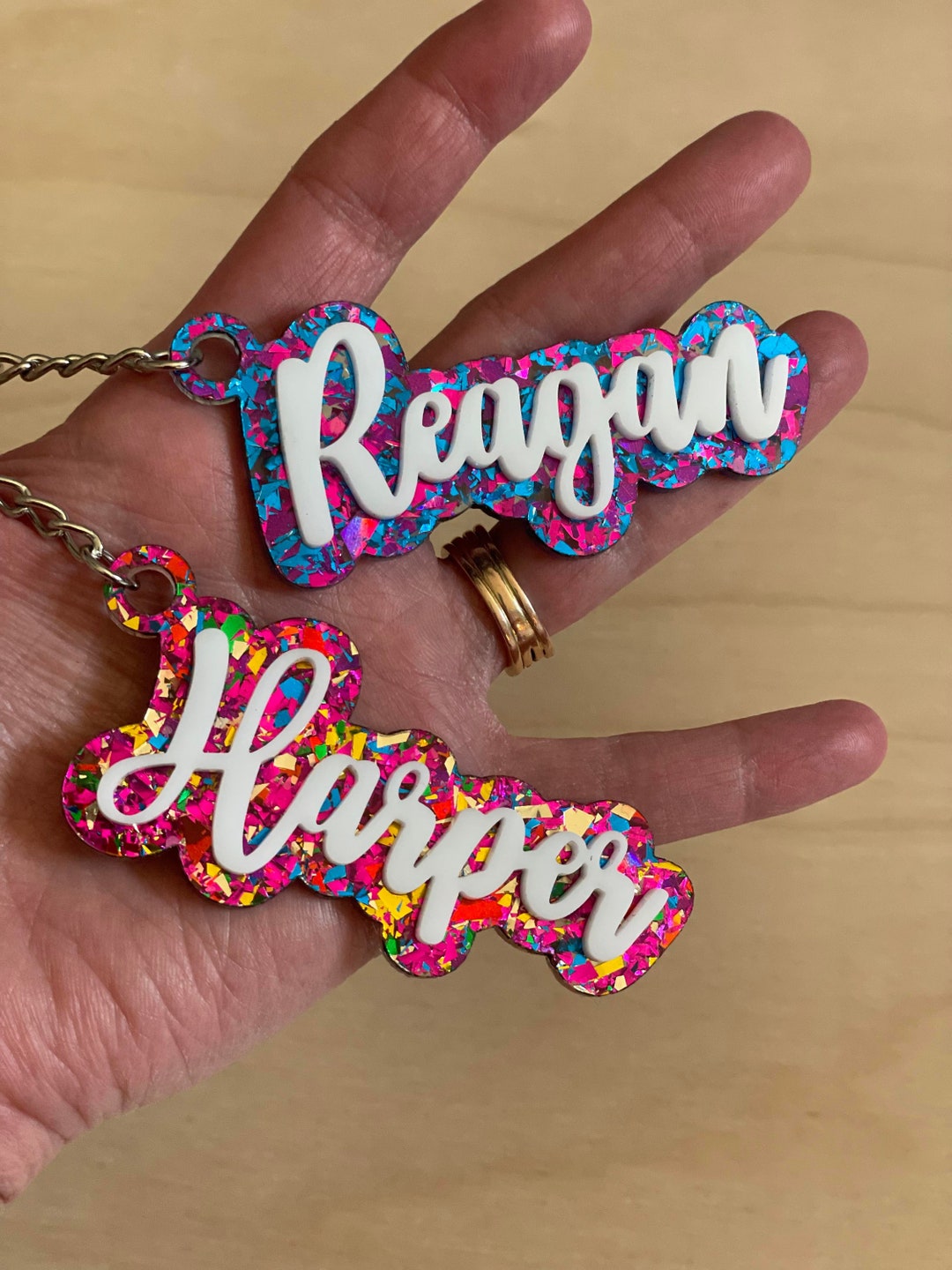 Fun Keychains, Gifts for Kids, Present, Custom, Gift for Her, Acrylic ...