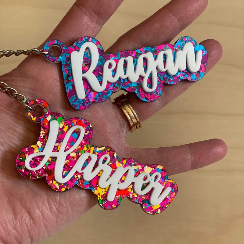 Name Keychain - Etsy