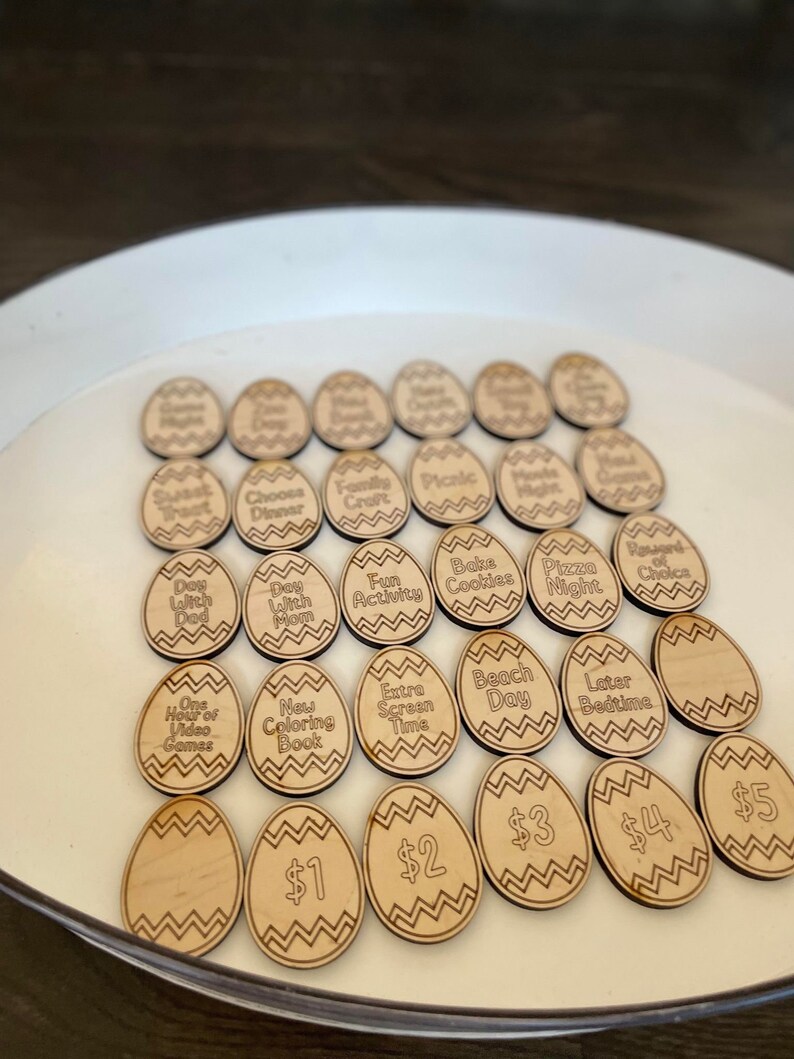 Easter Egg Tokens, Easter Tokens, Easter Egg Hunt, Easter, Party Favors ...