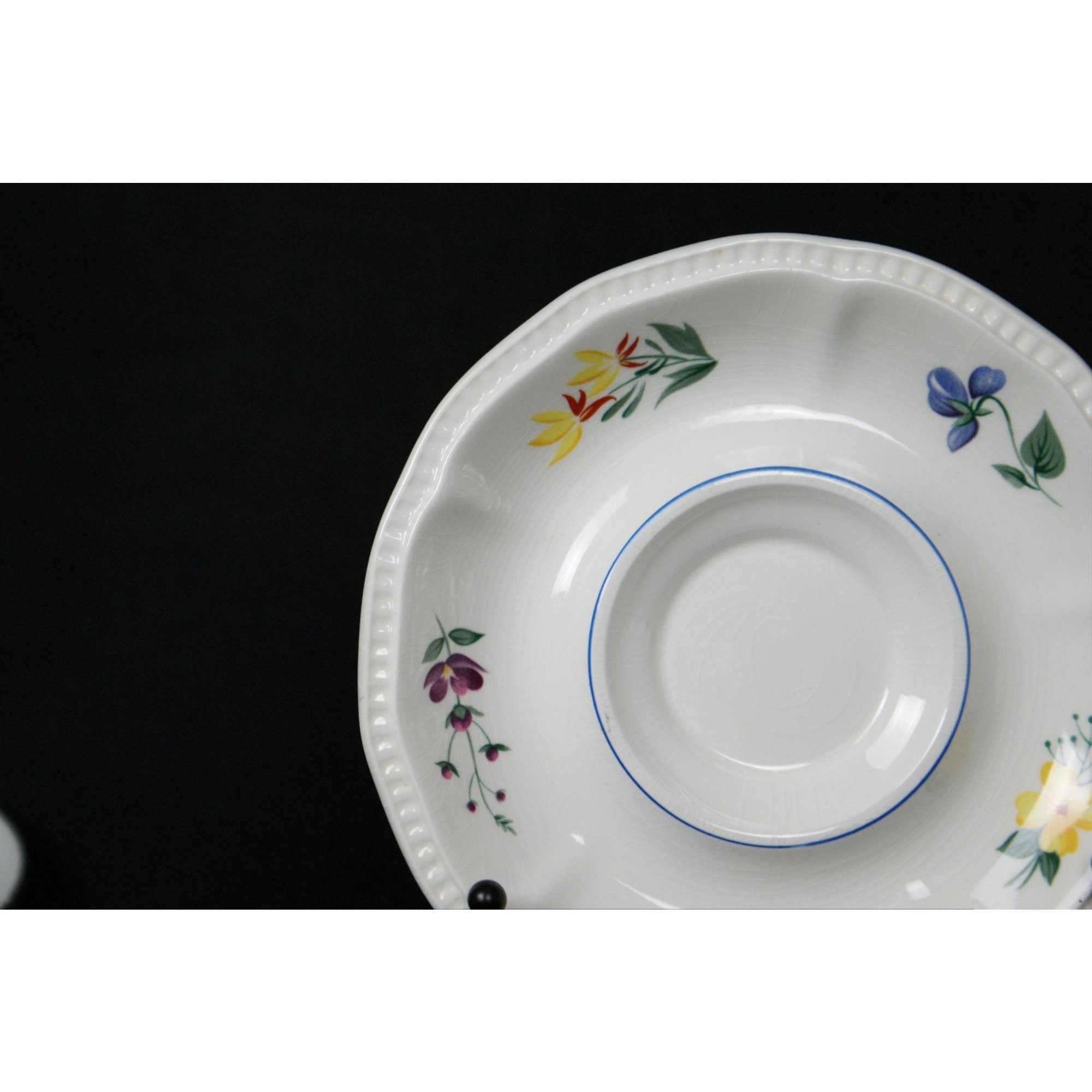 Set Of 4 1970s Kensington Staffordshire Ironstone England Provincial