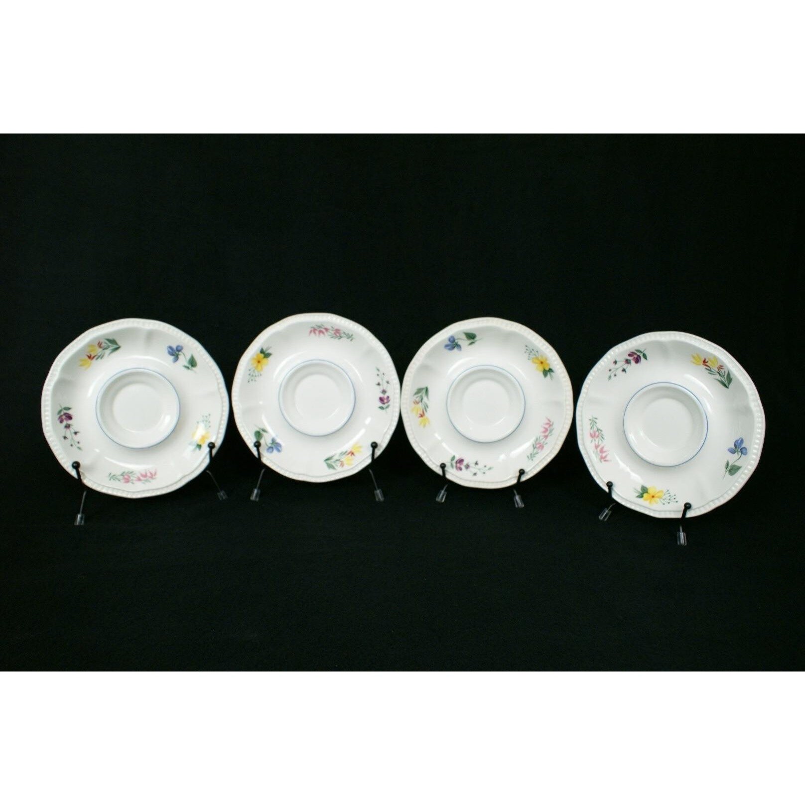 Set Of 4 1970s Kensington Staffordshire Ironstone England Provincial