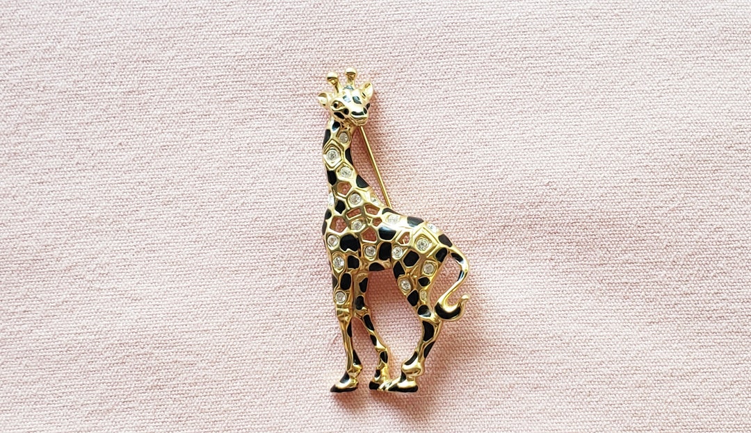 Swarovski Giraffe Pin - Etsy