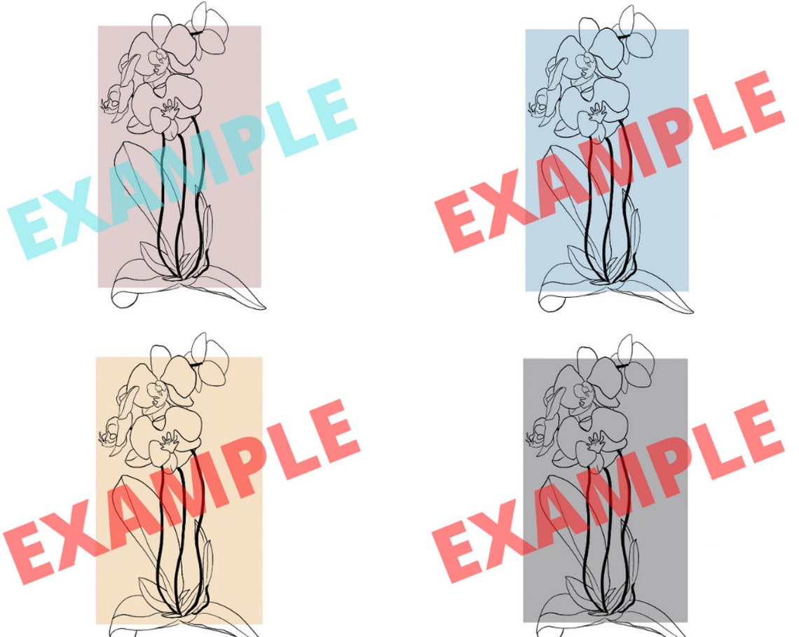 Simplistic Digital Art, Four Colors, Beautiful Simplistic Art - Etsy