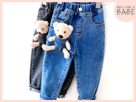 TEDDY BEAR JEANS Denim for Kids Etsy UK