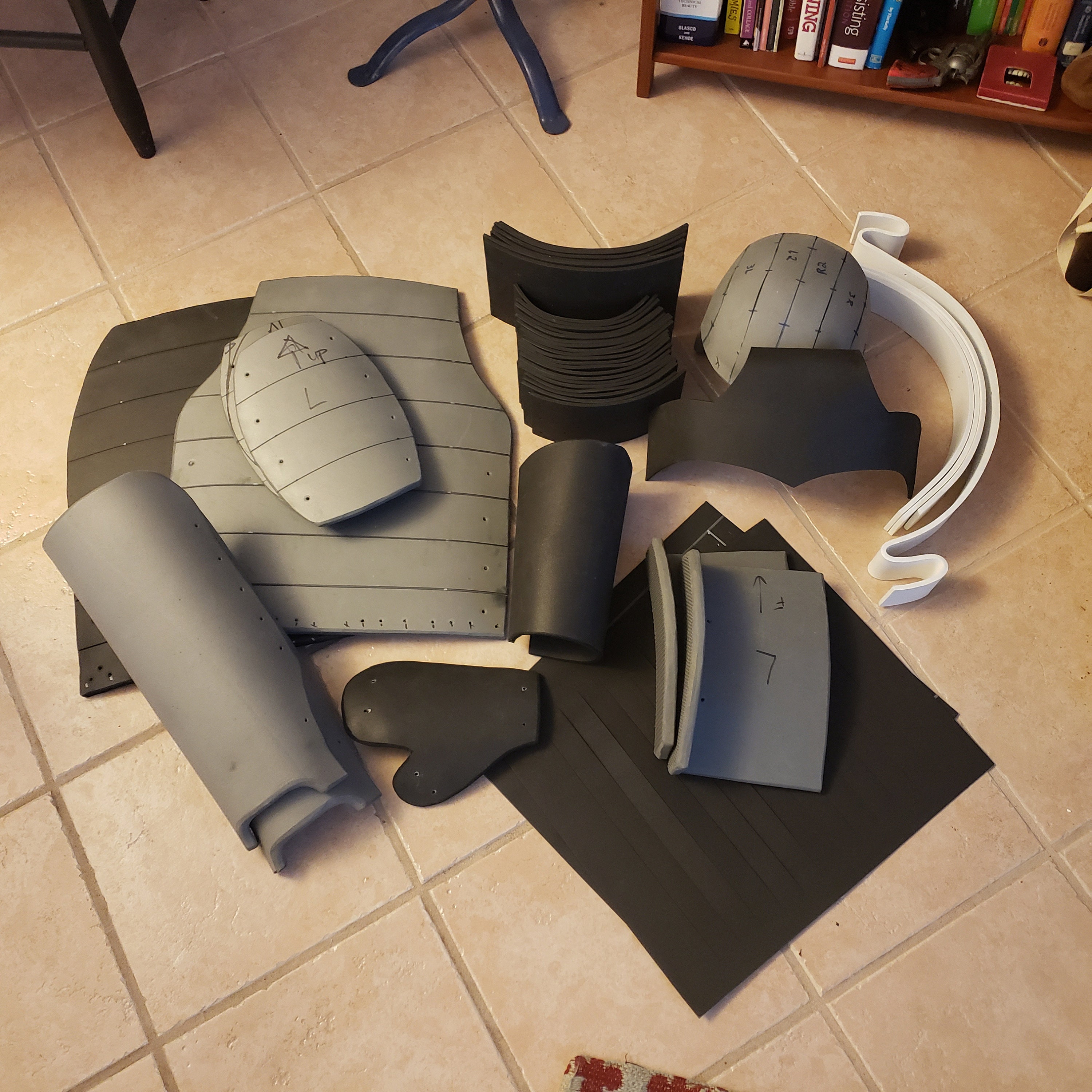 EVA Foam Samurai Armor (complete Set, Unfinished) - Etsy