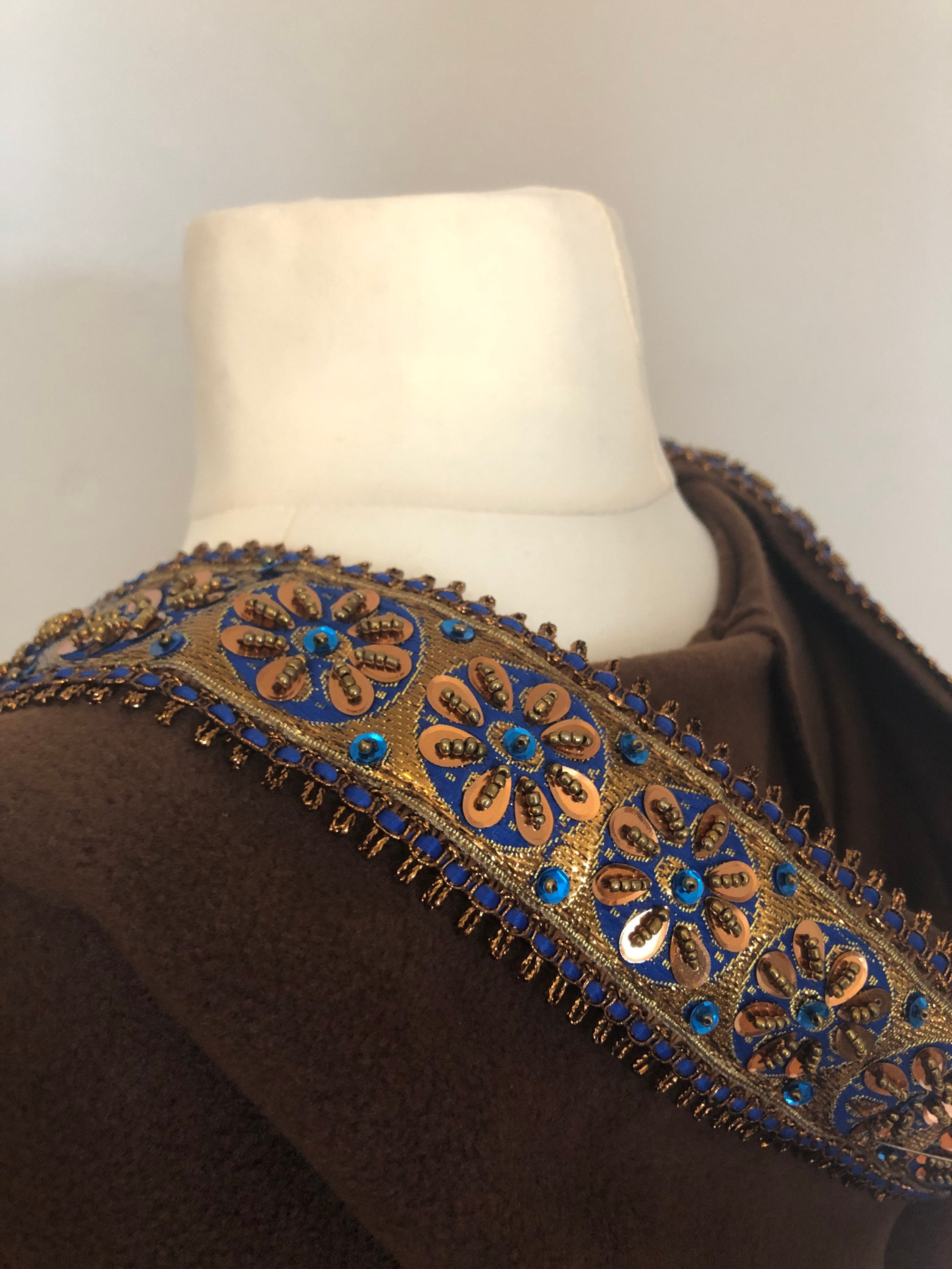 Brown Cloak Anti Pil Polarfleece Fleece Cloak/cape With Hood - Etsy