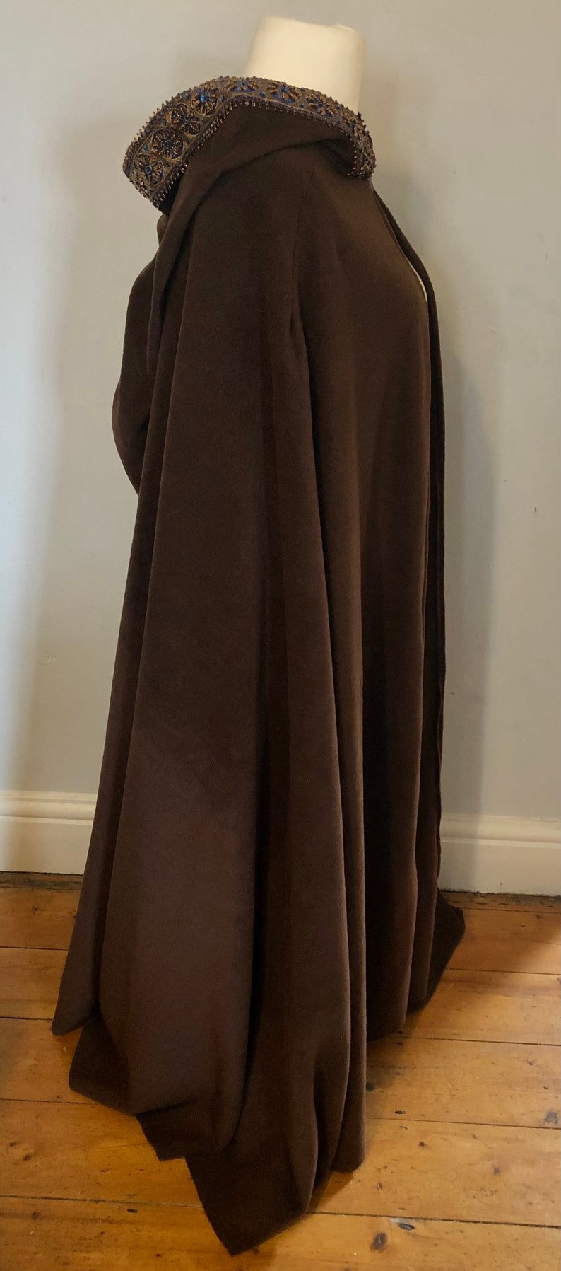 Brown Cloak Anti Pil Polarfleece Fleece Cloak/cape With Hood - Etsy