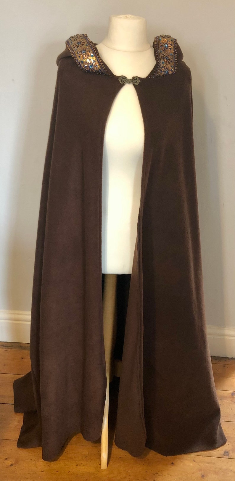 Brown Cloak Anti Pil Polarfleece Fleece Cloak/cape With Hood - Etsy