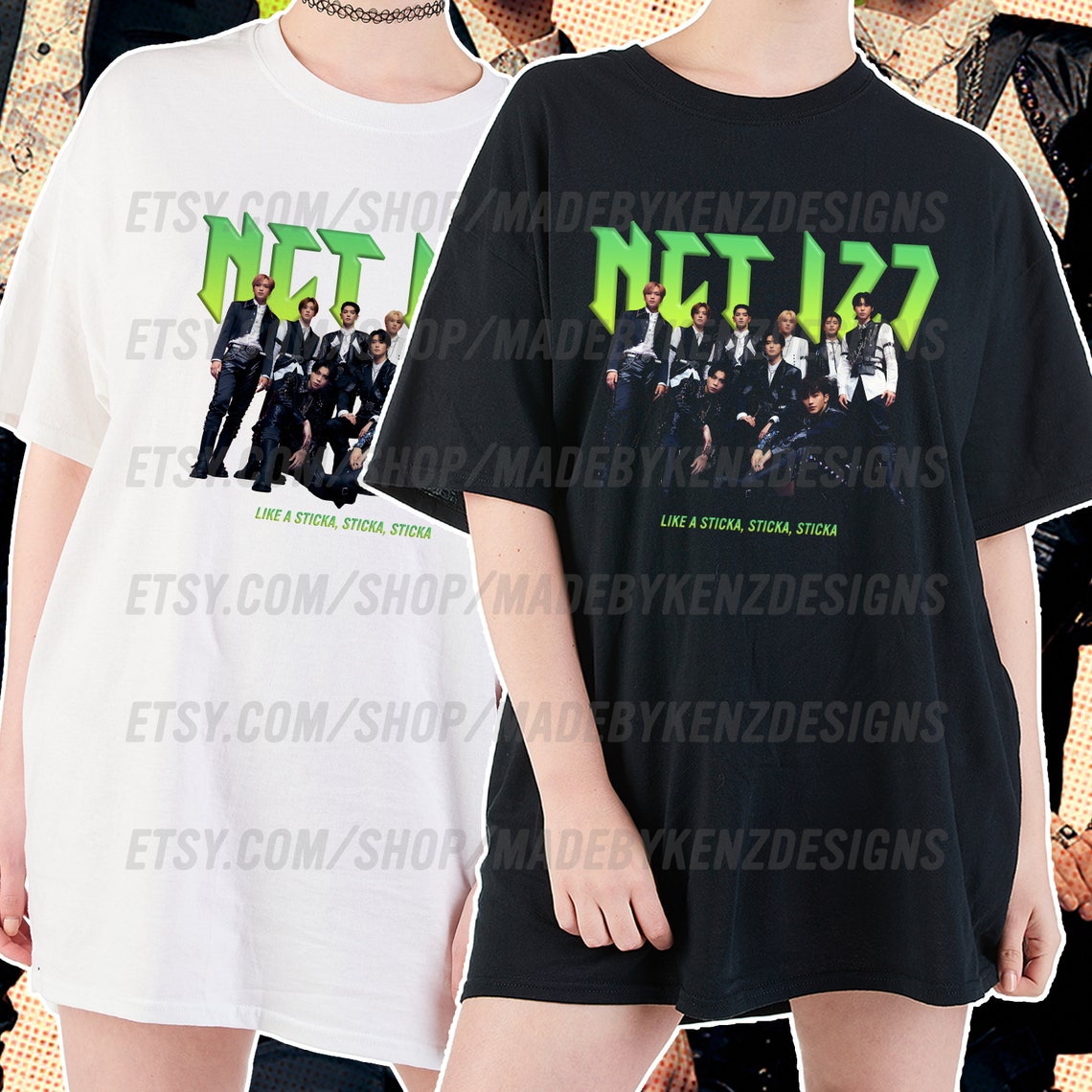 NCT 127 Sticker Kpop Rock Tee - Etsy